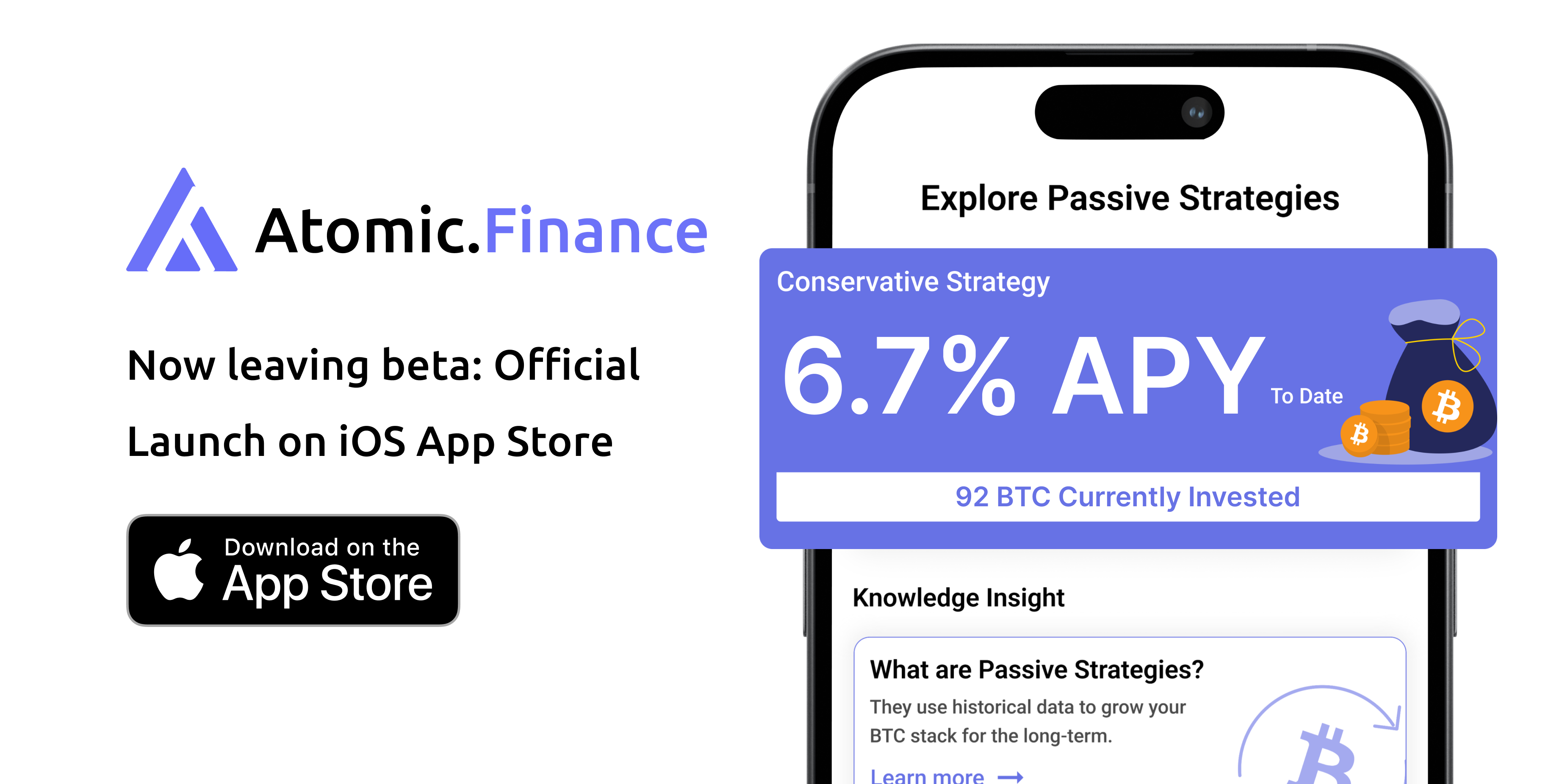 Atomic.Finance – Non-Custodial Returns on Bitcoin